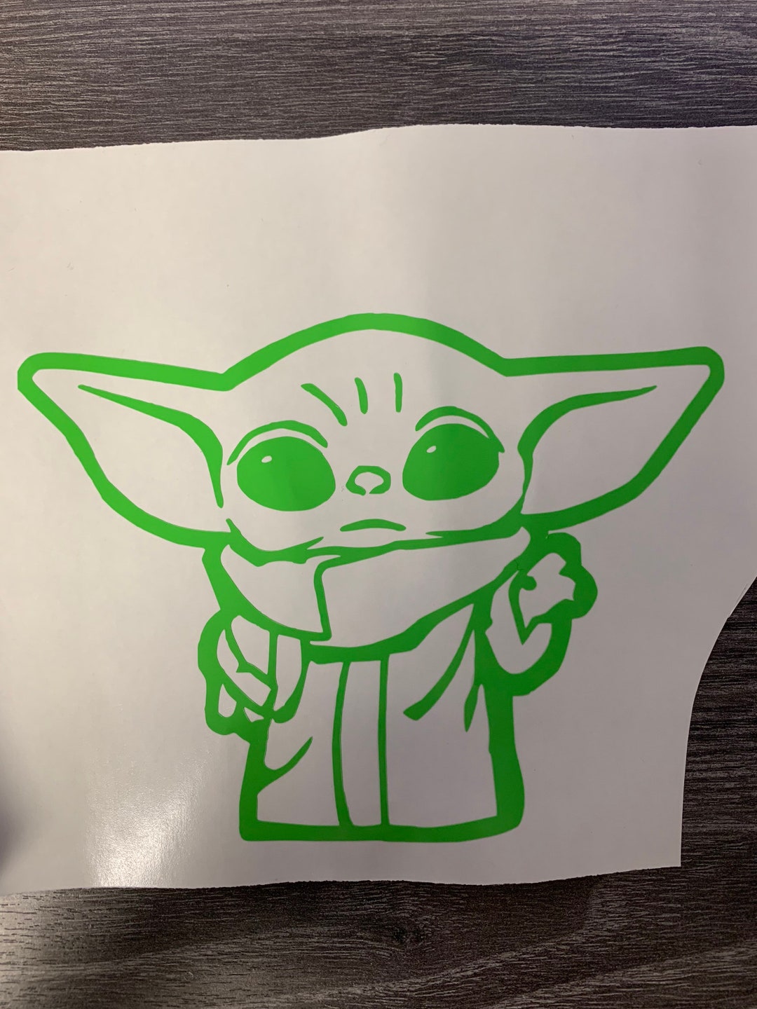 Baby Yoda Decal - Etsy