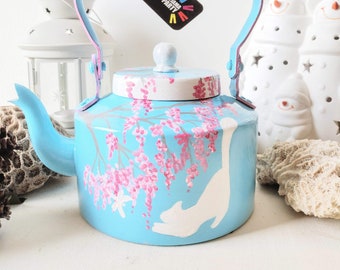 Hand painted teapots | Etsy