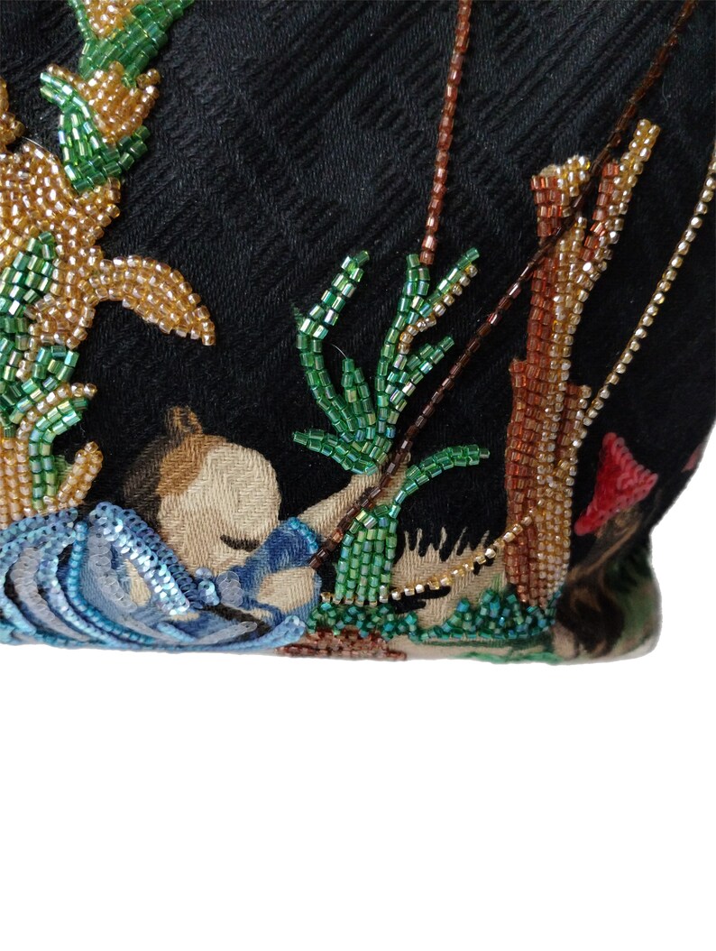 Rare ISABELLA FIIORE Oriental Beaded Sequin Shoulder Handbag - Etsy