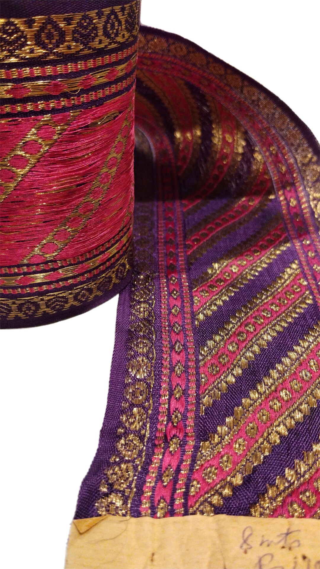Kachiwala Border Embellished Indian Gold Zari Embroider Wedding Sash ...
