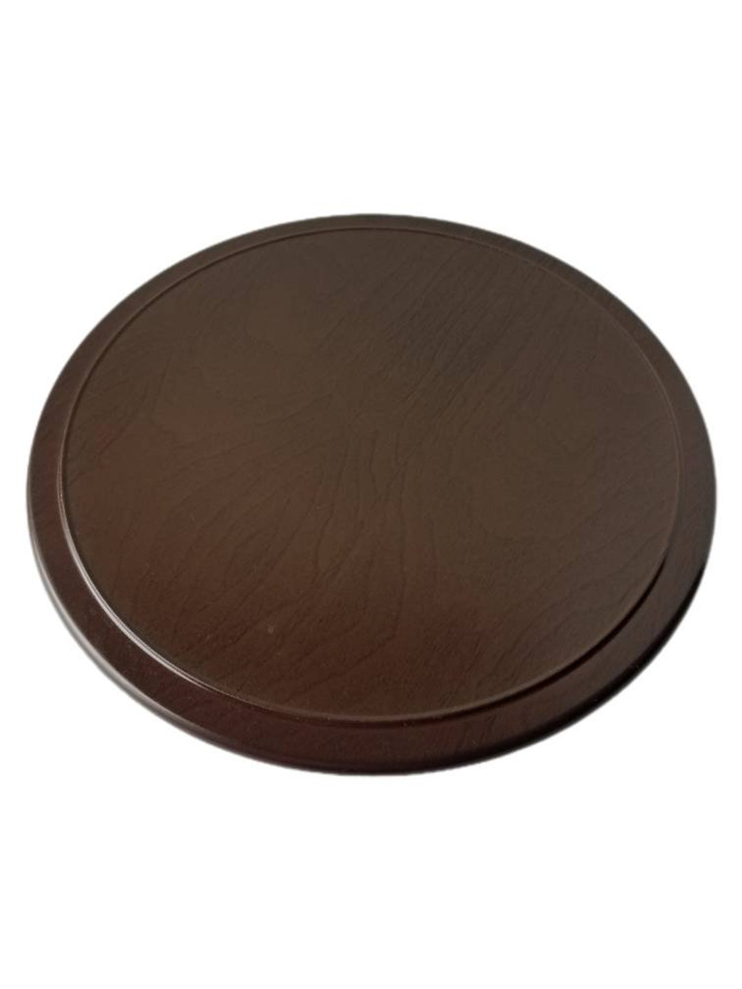 WOODEN LAZY SUSAN Revolving Tray Beveled Edge Serving Tray Charcuterie ...