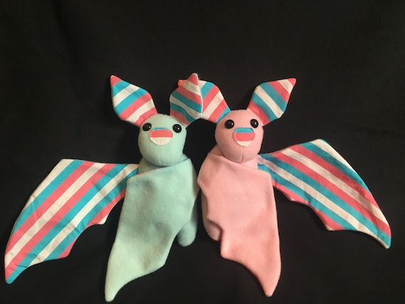 Trans Bat Plush LGBTQ Plushies - Etsy