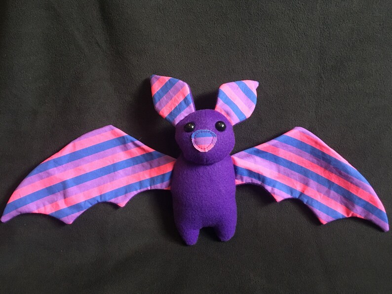 Pride Bat Plush LGBTQ Plushies Etsy