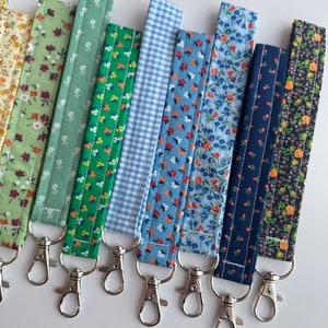 Handmade Wristlet Lanyard Keychain Made With Vintage Fabrics - Etsy