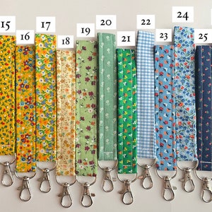 Handmade Wristlet Lanyard Keychain Made With Vintage Fabrics - Etsy