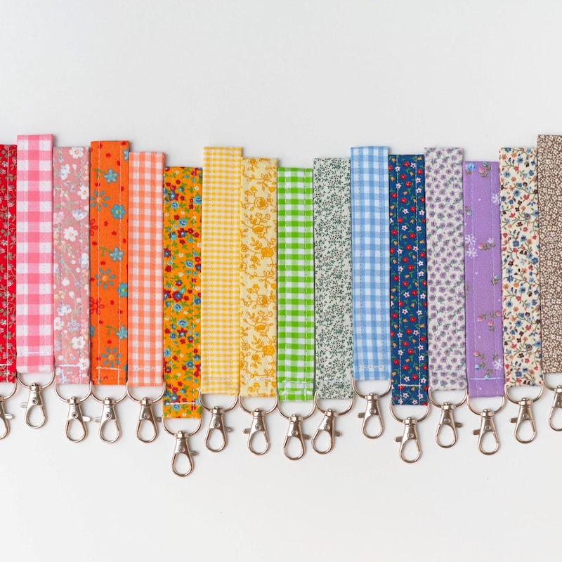 Fabric Keychains - Etsy