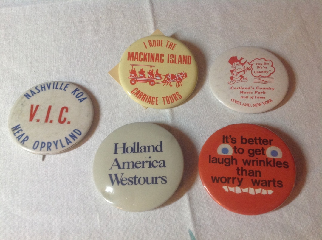 Vintage Souvenir Pins - Etsy
