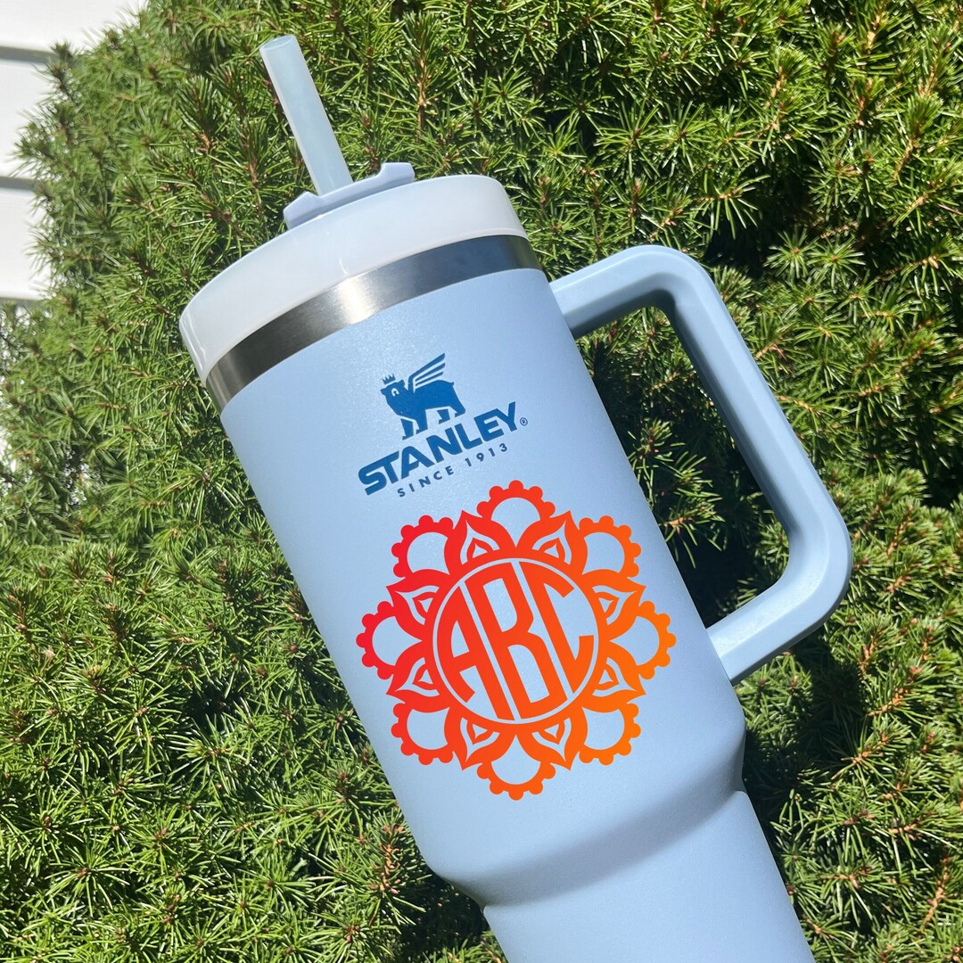 Mandala Monogram Decal/ Boho Decal /stanley Decal/ YETI Decal - Etsy