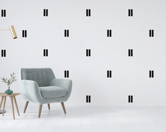 Line Wall Decals / Modern Wall Decal / Boho Wall Decor / | Etsy