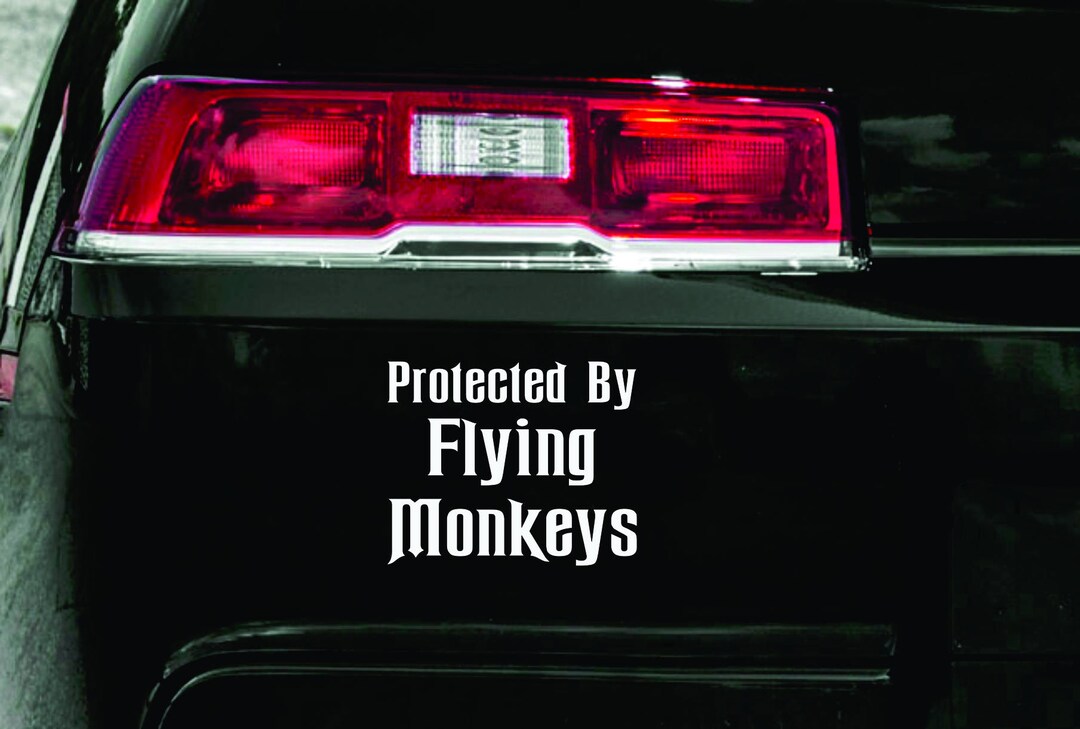 Protected by Flying Monkeys Die Cut Vinyl Decal Sticker - Etsy