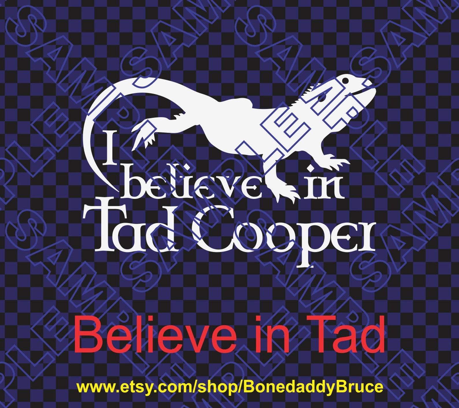 Tad Cooper Bearded Dragon 3.5"-11.5" Die Cut Vinyl Decal Sticker - Etsy