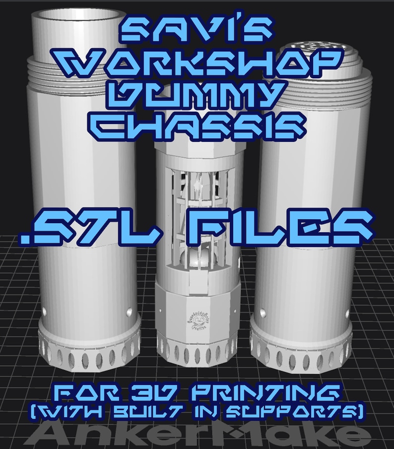 Savi's Workshop Dummy Chassis STL Files with Built in - Etsy