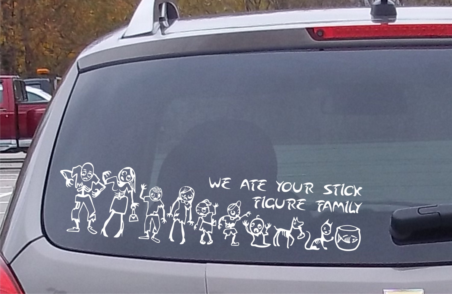 Zombie Stick Figure Family Of 5