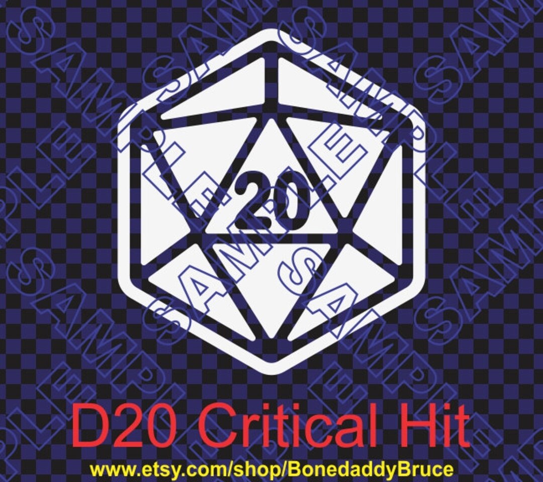 D20 Rolls Decals - Etsy