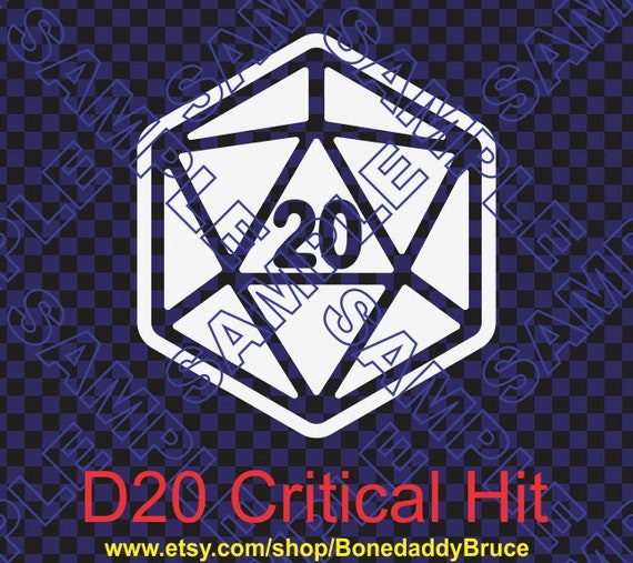 D20 Rolls Decals - Etsy