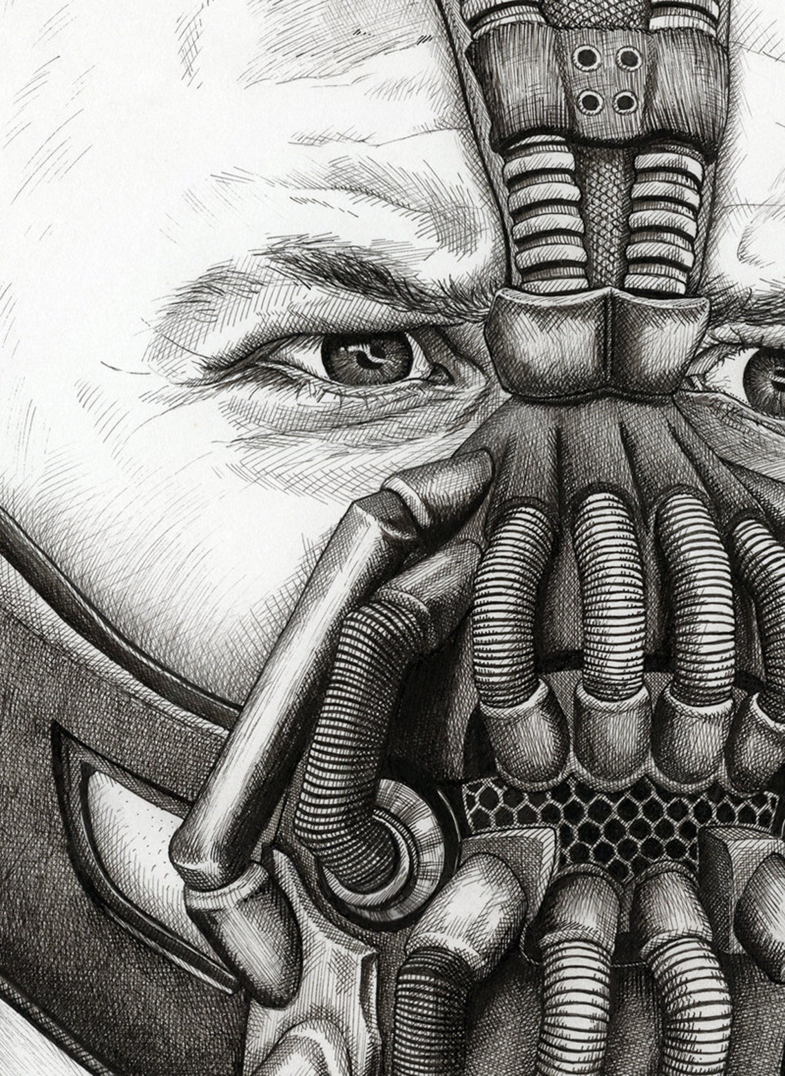 Bane Portrait batman Print - Etsy