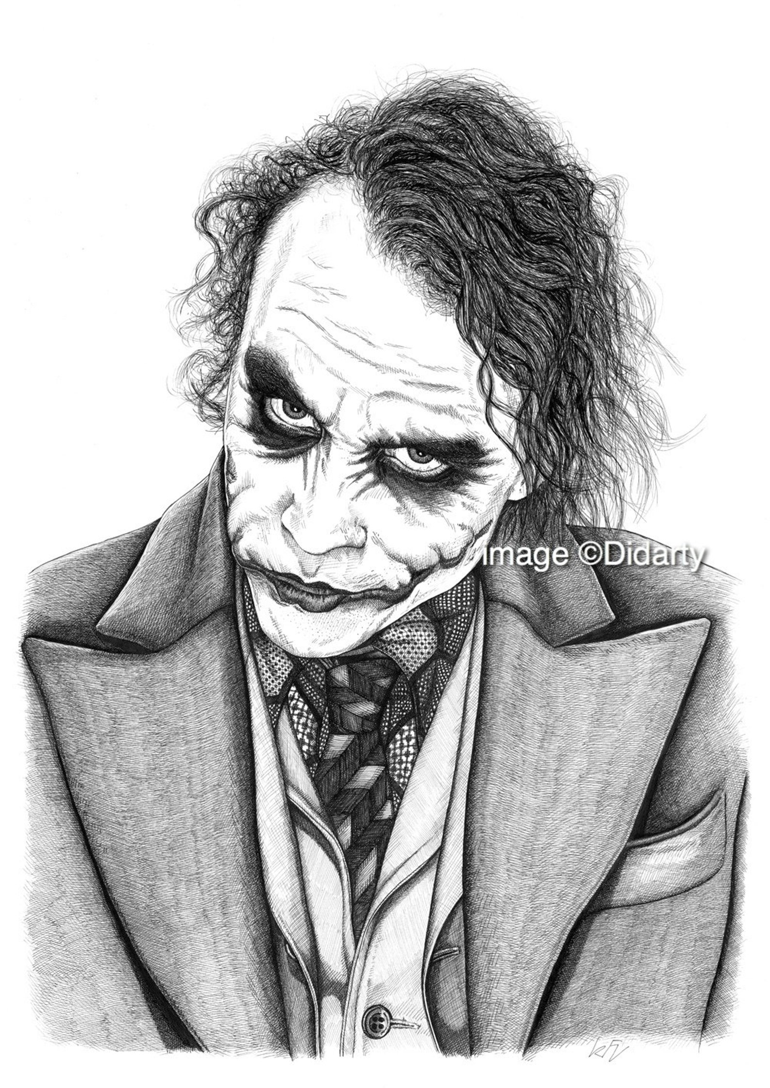 The Joker Portrait Portrait Print - Etsy New Zealand
