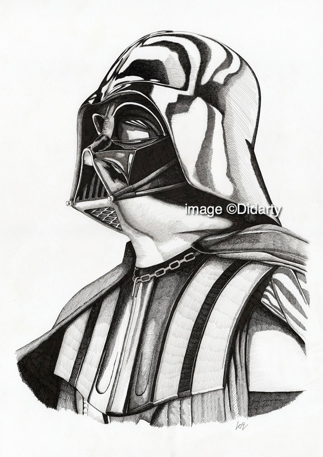 Darth Vader Portrait Print - Etsy Singapore