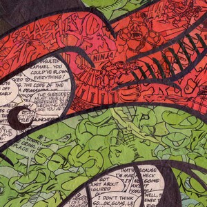 Teenage Mutant Ninja Turtles Comic Collage Print - Etsy