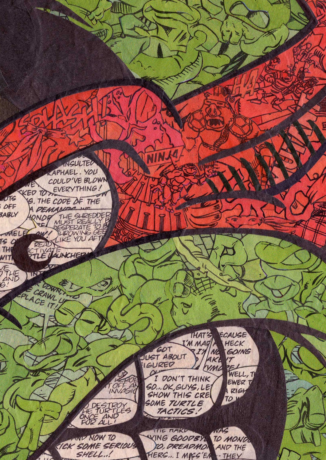 Teenage Mutant Ninja Turtles Comic Collage Print - Etsy