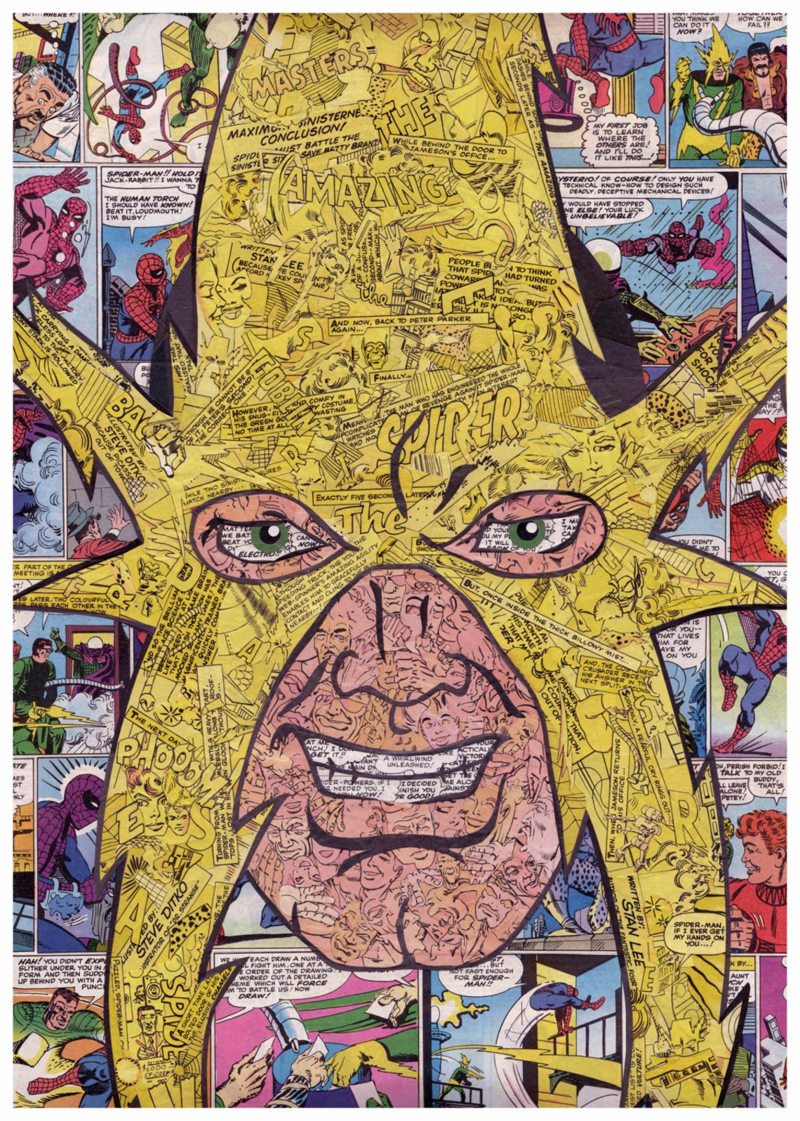 Electro Comic Collage Print - Etsy