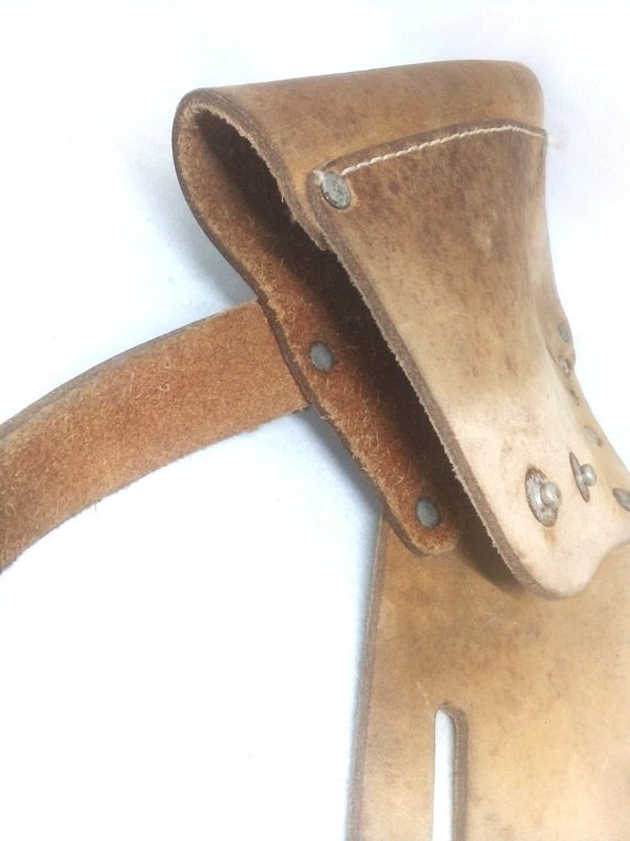 Vintage Cowboy Revolver Western Colt Gun Cowhide Leat… - Gem