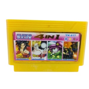 Vintage Dendy Console 8 Bit Cartridge Pegasus Famicom Famiclone NES 4 in 1 Game Collection ...