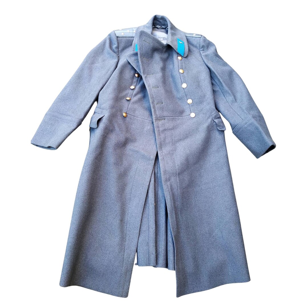 Soviet Russian Militia Captain Uniform Officer Winter Parade Overcoat ...