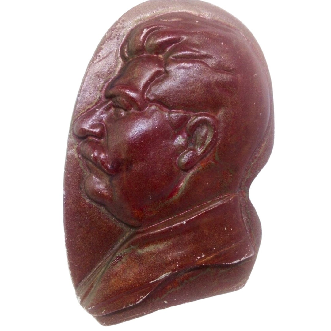 Vintage Collectible Metal Soviet Stalin Wall Decoration Plaque Retro ...