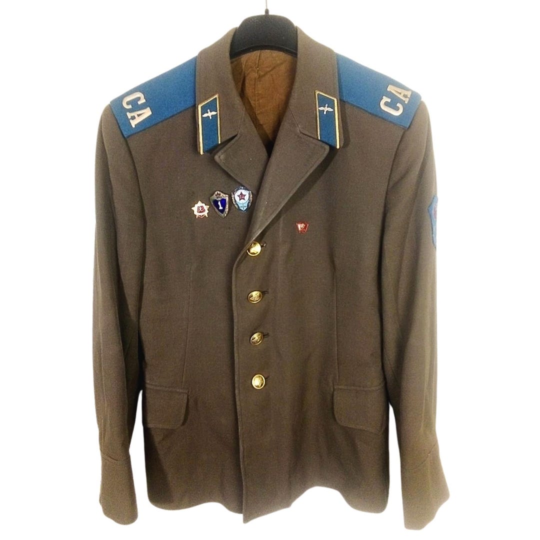 Vintage Russian Soviet Military Parade Soldier's Tunic Blazer Uniform ...