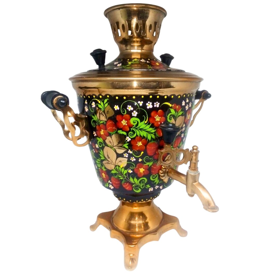 Almost New Vintage Working Soviet Electric Samovar Hand Painted 3L ...