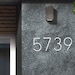 Modern Reflective Floating House Numbers 5" Address America Proprietary ...