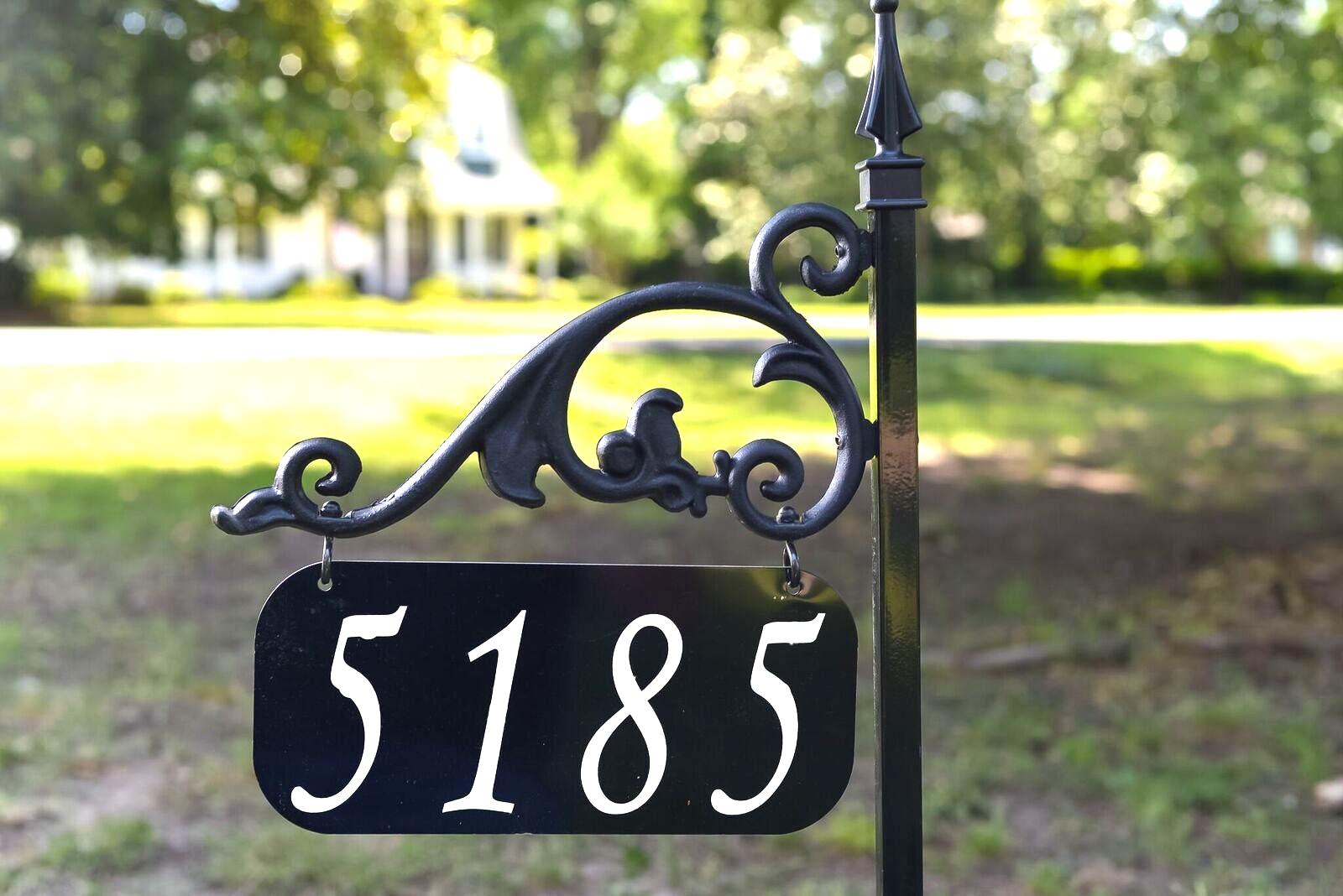 Address America Annandale Address Sign With 30" Post – Handcrafted ...