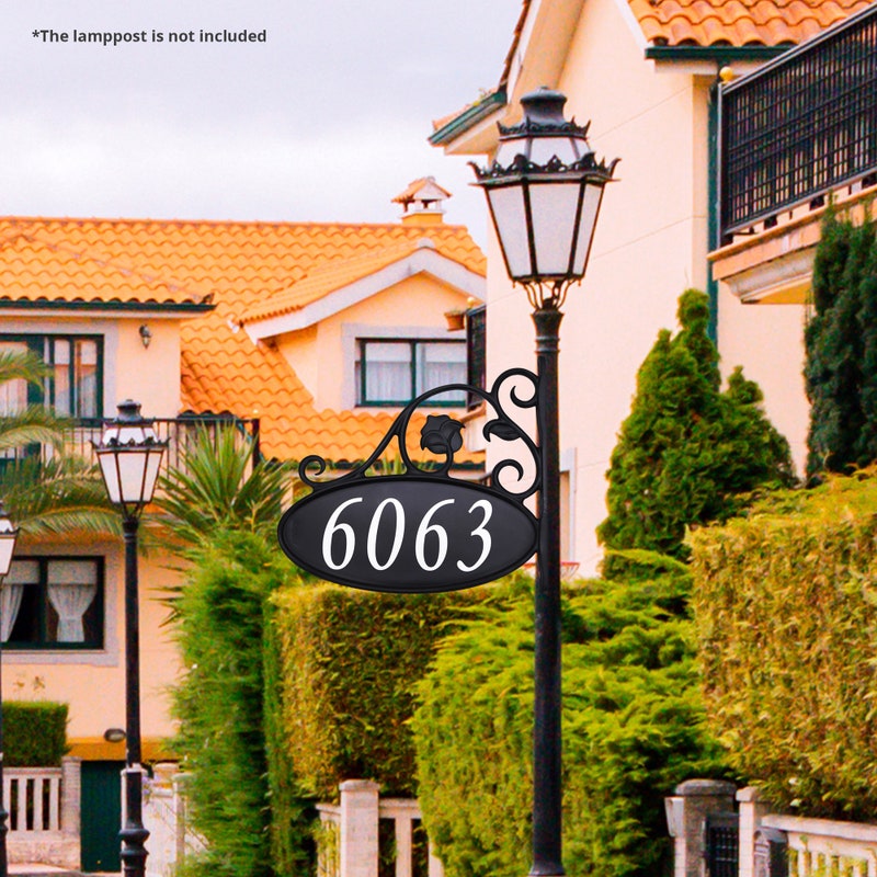 Lamppost Address Sign - Etsy