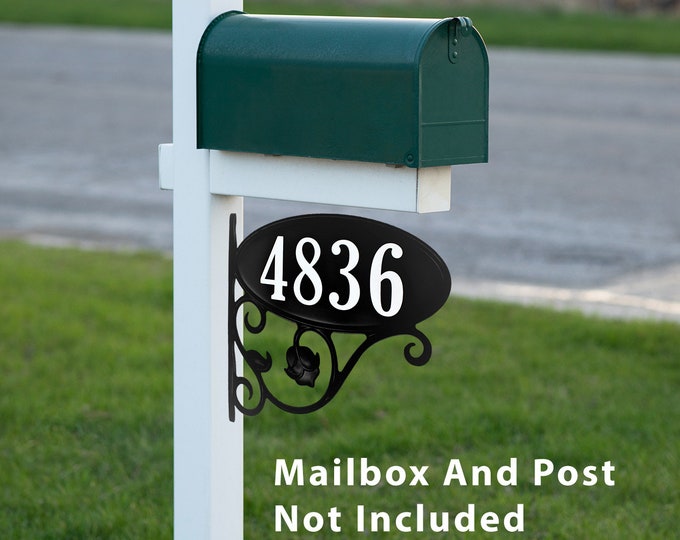 Address America Park Place Reflective Mail Box Address Sign, Double ...