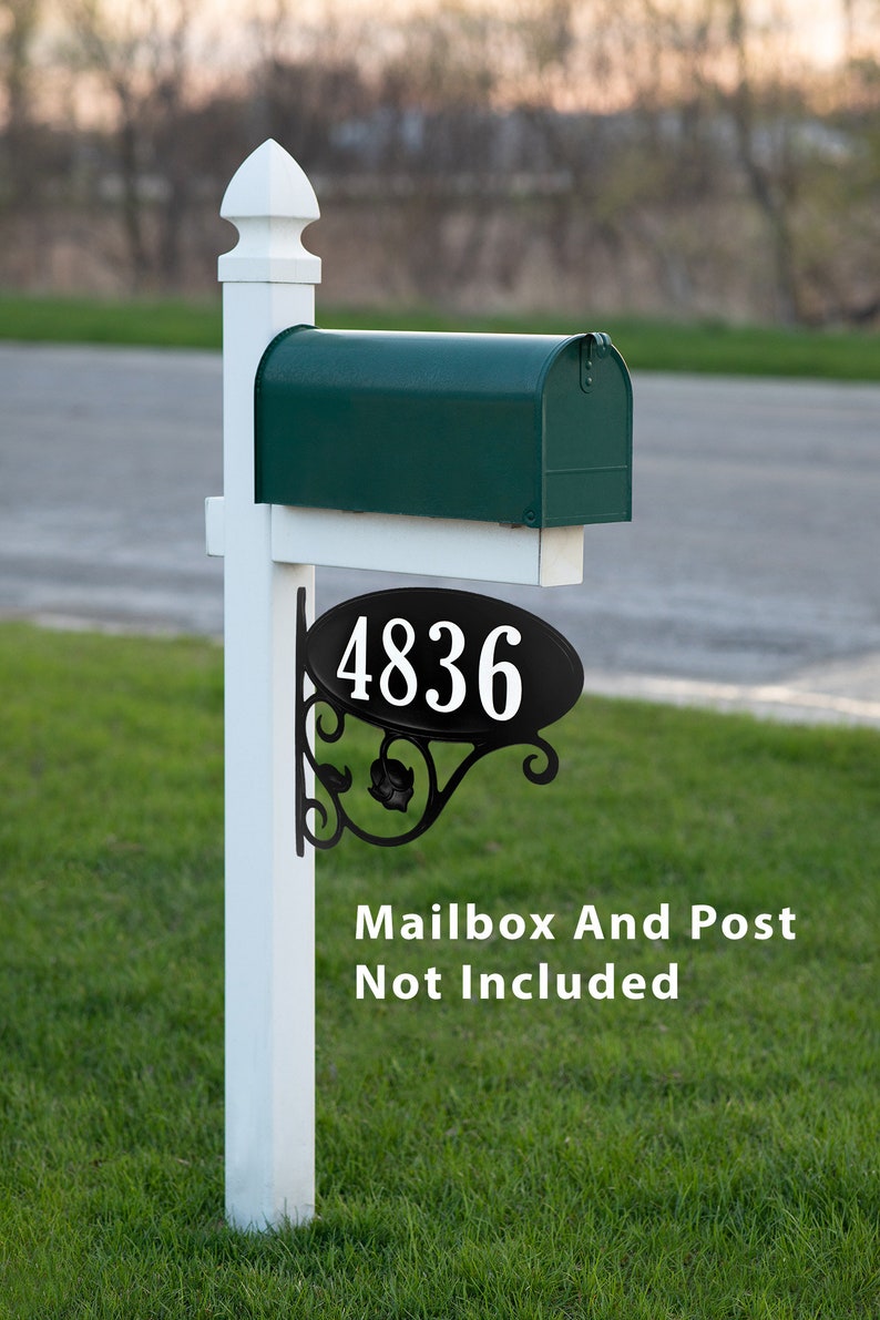 Address America Park Place Reflective Mail Box Address Sign | Etsy