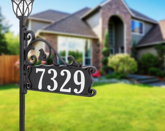 Solar Light Address Sign | Etsy