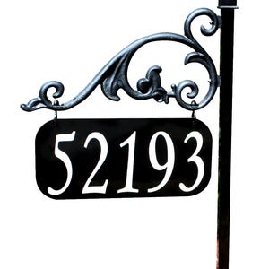 Address America Annandale Address Sign With 30" Post – Handcrafted ...