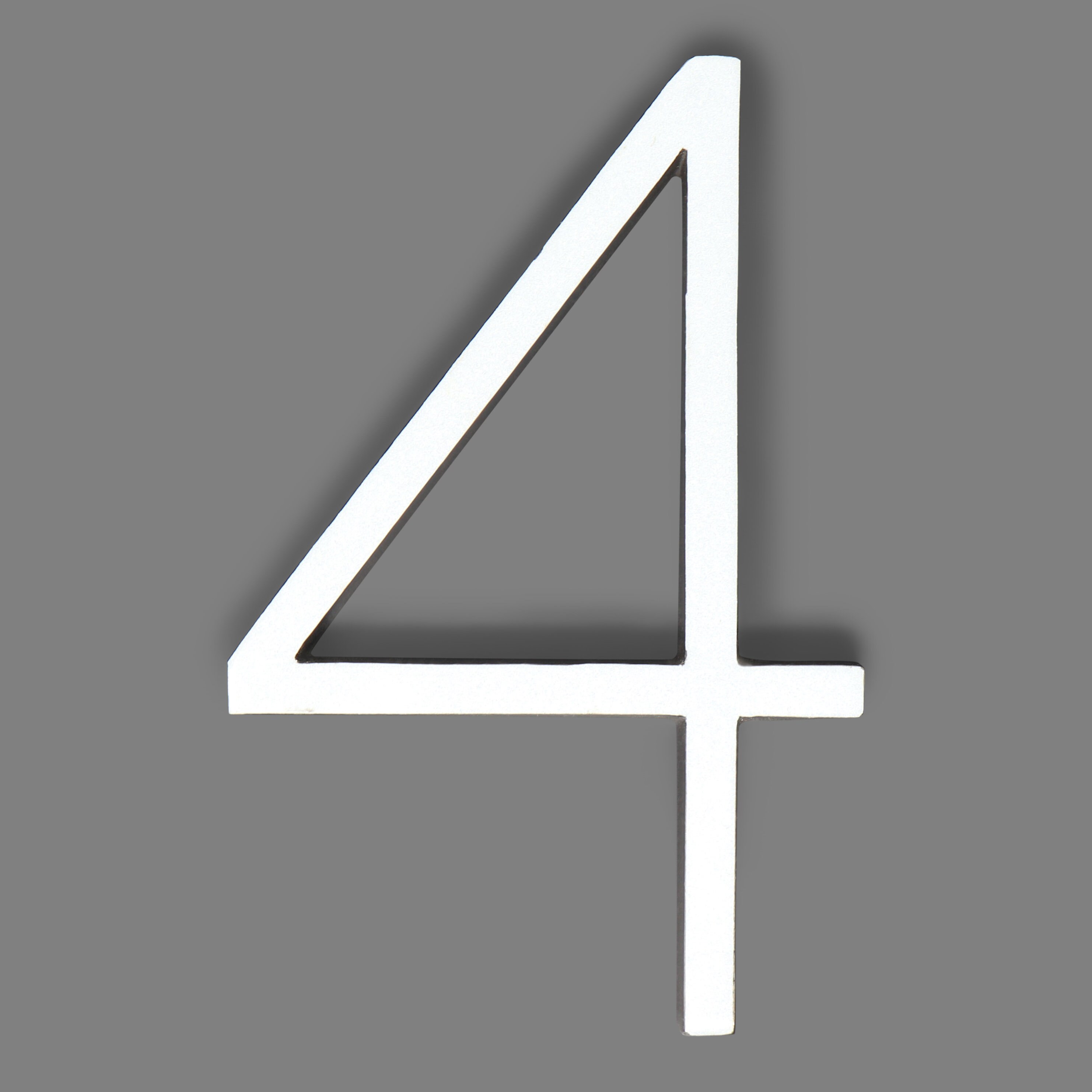 Modern Reflective Floating House Numbers 5 Address | Etsy