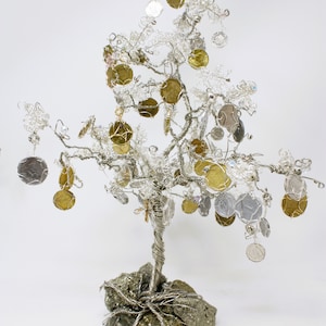 The Real Money Tree - Wire Wrap Money Tree (real Coins From Around the ...