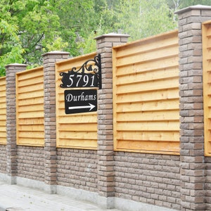 Address America - Boardwalk Double Sided Lamppost Address Sign With ...