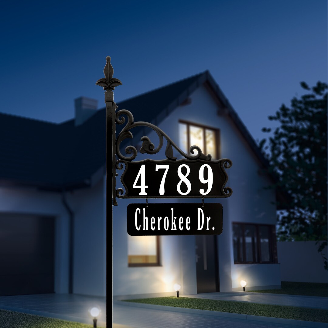 Address America Ready to Install Reflective Address Sign - Etsy