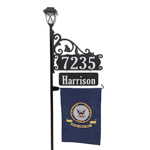 Address America - Boardwalk Double Sided Reflective Address Sign With ...