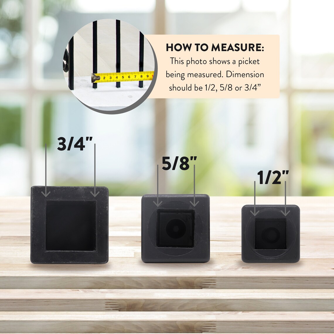 Four-sided Spire Finial Spear - Polypropylene Topper Tips for Fence or ...