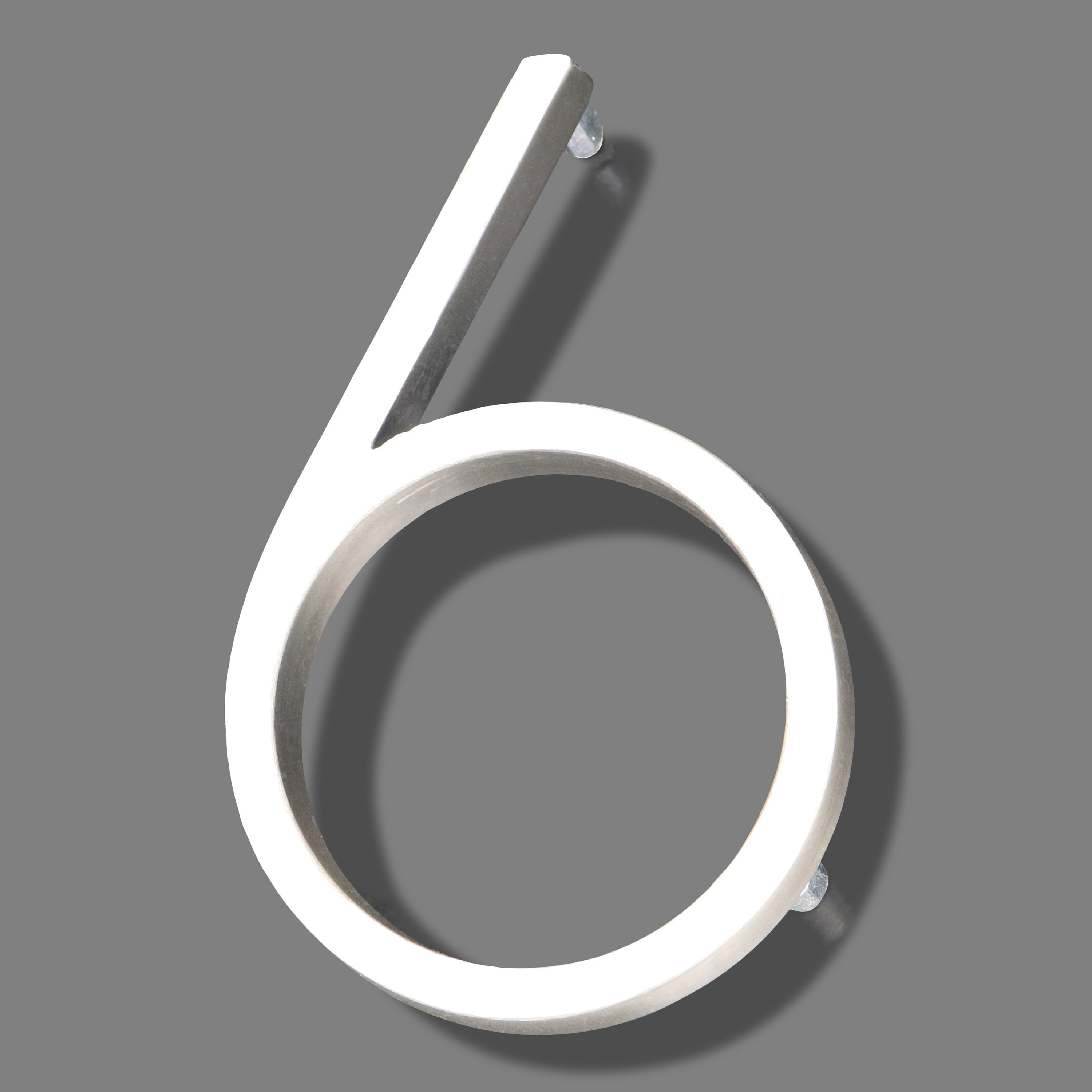 Modern Reflective Floating House Numbers 5 Address | Etsy