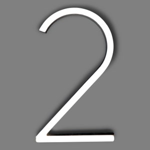 Modern Reflective Floating House Numbers 5" Address America Proprietary ...