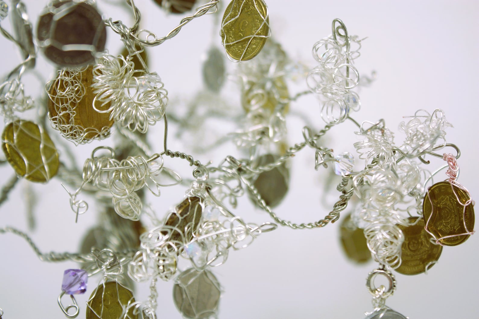 The Real Money Tree - Wire Wrap Money Tree (real Coins From Around the ...