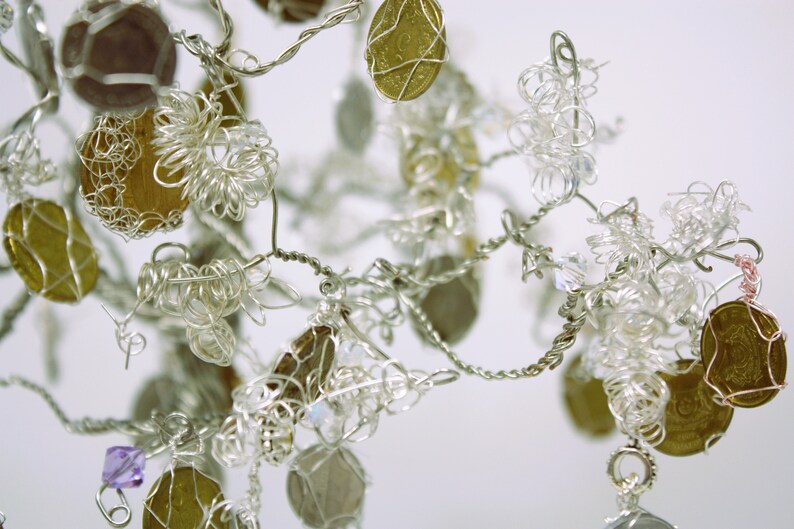 The Real Money Tree - Wire Wrap Money Tree (real Coins From Around the ...