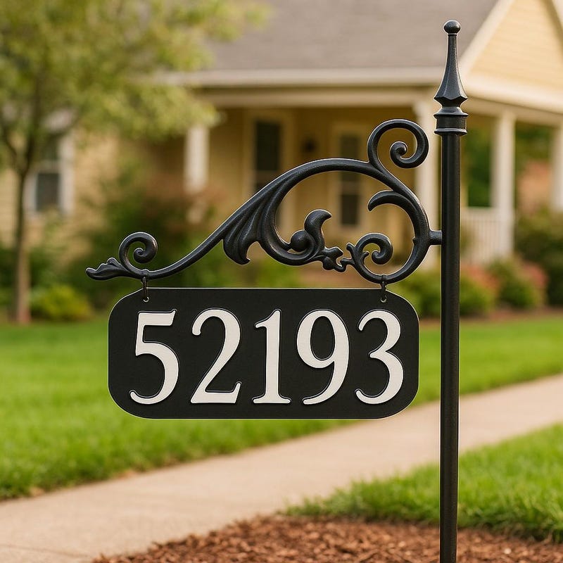 Lamp Post Address - Etsy