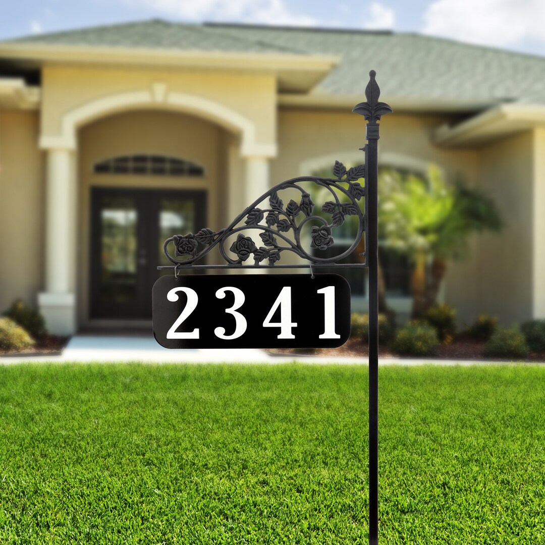 Address America Rose Double Sided Reflective Address Sign - Etsy